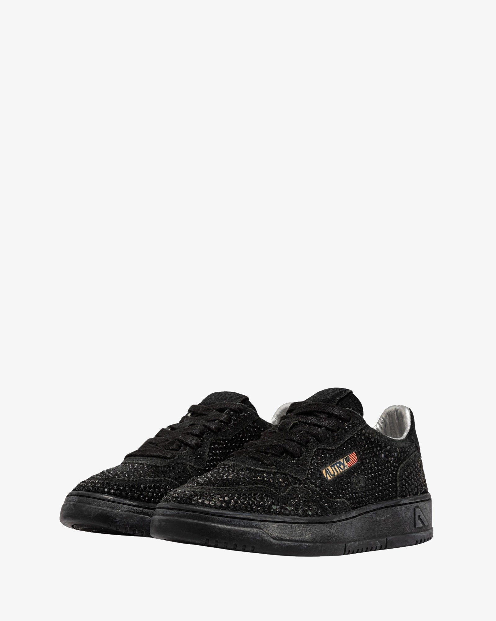 Autry Sneakers Medalist Low Suede Strass Black | Acquista Online – Sabolo